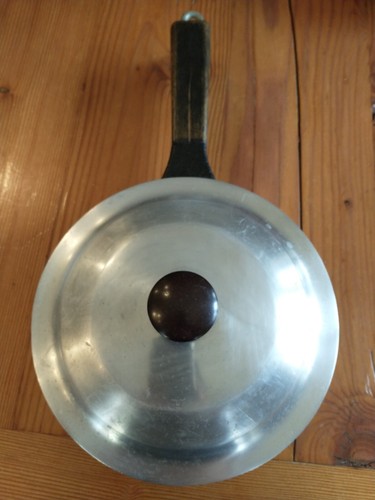 Miracle Maid Cookware G2X 7" Cast Aluminum Skillet Pan Wooden Handle ...