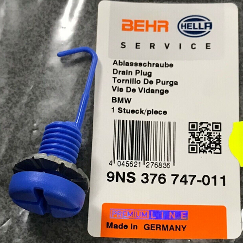 BMW X5 E70 X6 Hella radiator cap bolt 9NS376747-011, 17117571988 ...