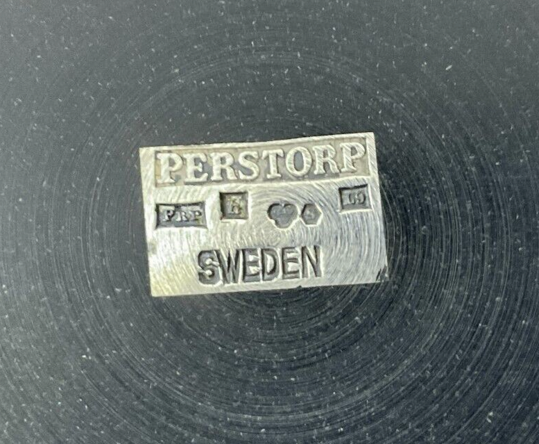 Perstorp Sweden Bakelite Sterling Silver Stag Inlay Mid-Century 10 ...