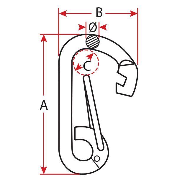10mm S/S Spring Hooks - Asymmetric 316G | eBay