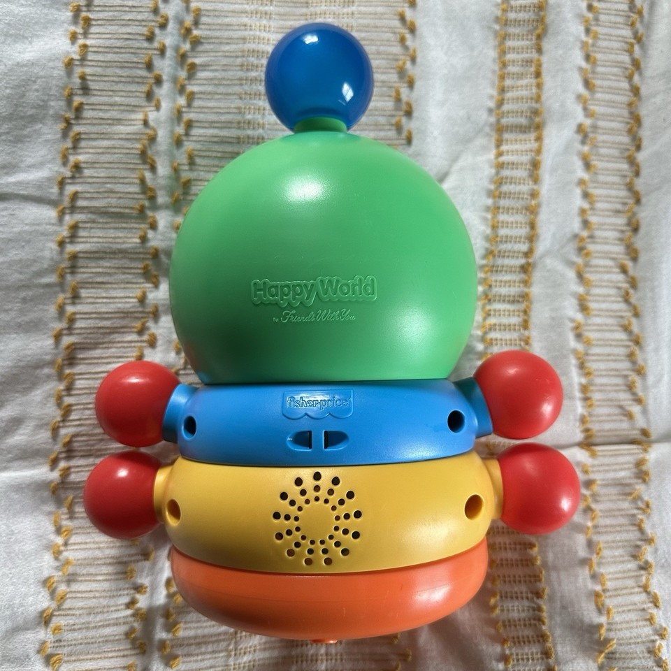 Fisher Price Happy World Dance Dance Rainbow Worm Wobble Toddler ...