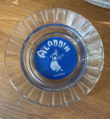Aladdin Hotel & Casino Las Vegas Nevada Glass Ashtray EUC No Chips | eBay
