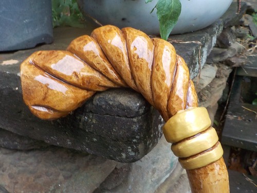 Unique Handmade Rams Horn Walking Cane | eBay