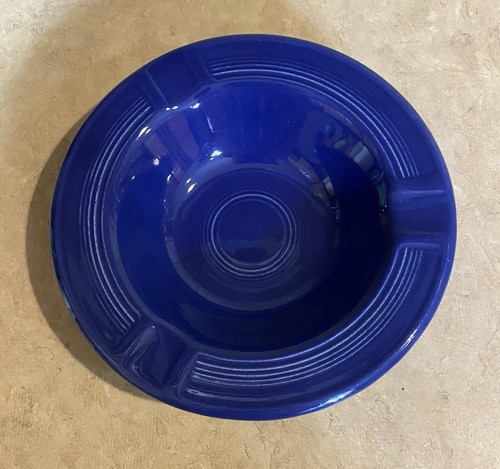 Fiesta Vintage Cobalt Ashtray~Fiestaware~Early Version~7 Rings~Rare | eBay