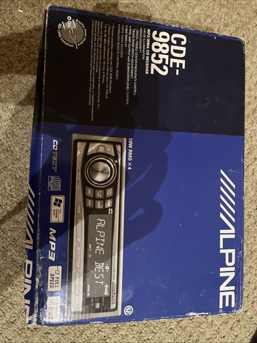 Alpine Car Stereo MP3/WMA CD player Receiver Cde-9852 Opened Box | eBay