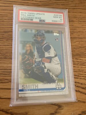 2019 Topps Update Will Smith Catchers Gear Rookie Card RC #US199 PSA 10 ...