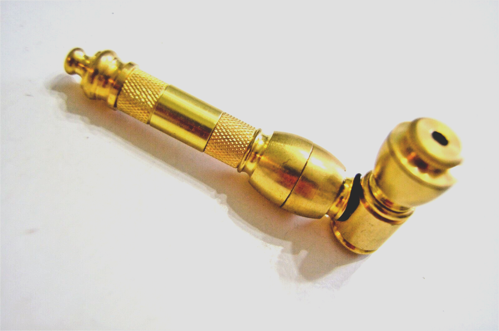 4" Metal Tobacco Smoking Brass Chamber Pipe Collectible Pipe American ...