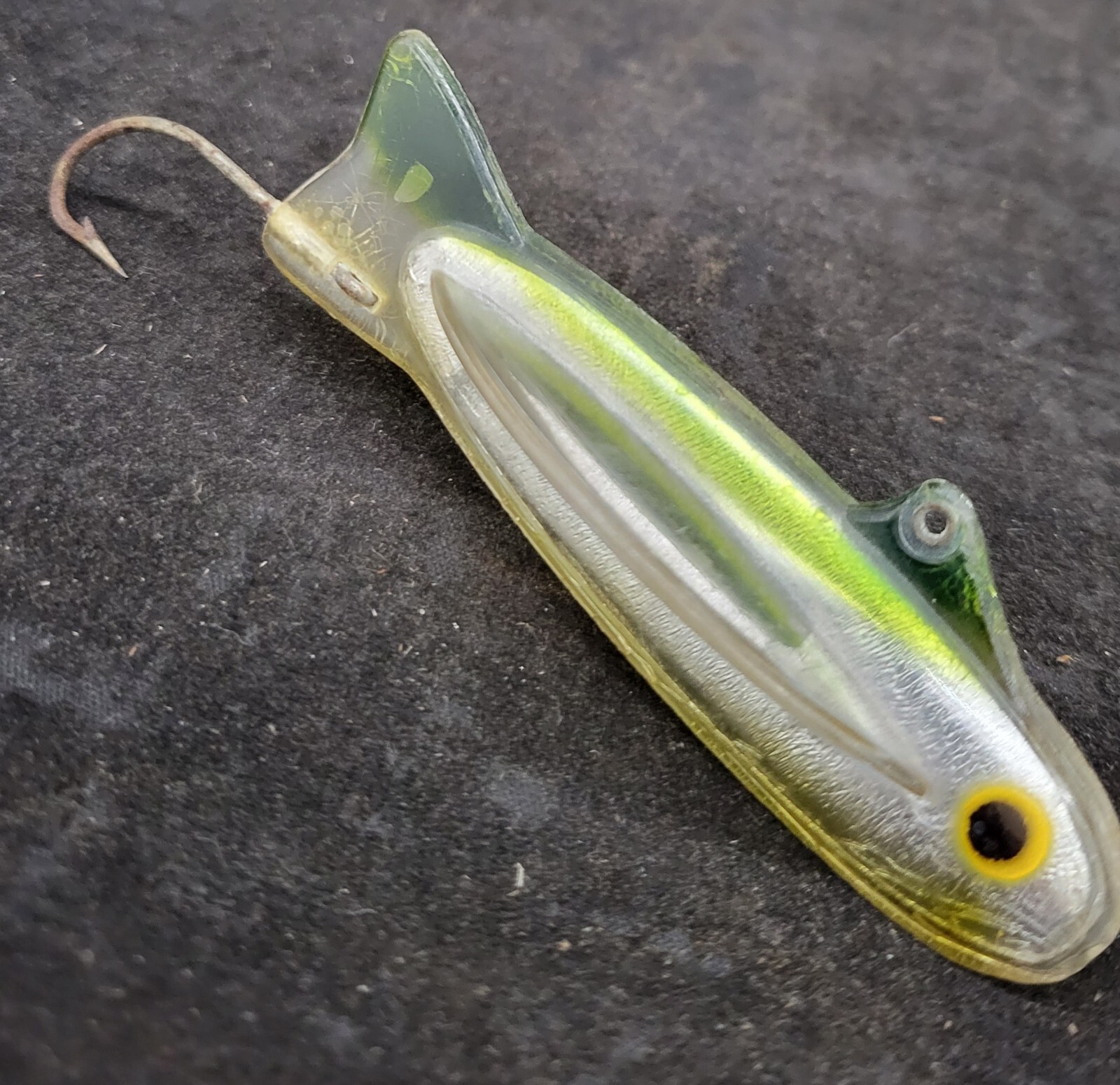 Vintage Trav-L-Lure Clear Green Plastic Fishing Lure With Large Body ...