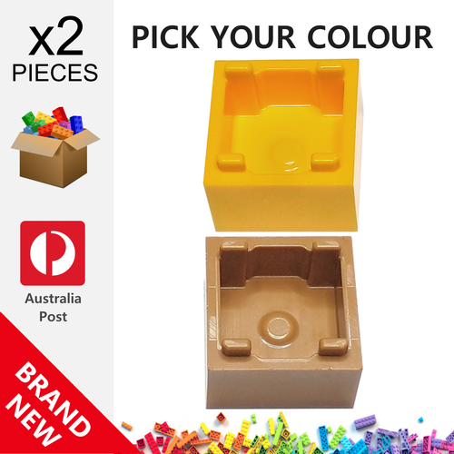 2x Genuine LEGO™ - Container Box 2 x 2 x 1 - Top Opening - 2821 New ...