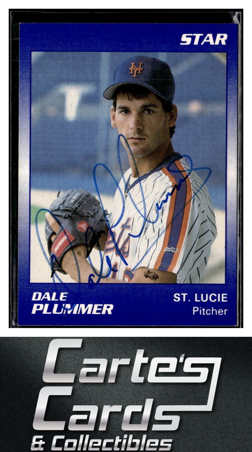 Dale Plummer 1989 Star #23 St. Lucie Mets TTM/IP Signed Autographed | eBay