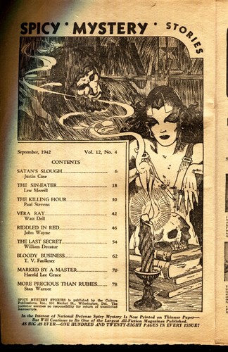 Spicy Mystery--Sep 1942--Bargain copy--Pulp Magazine | eBay
