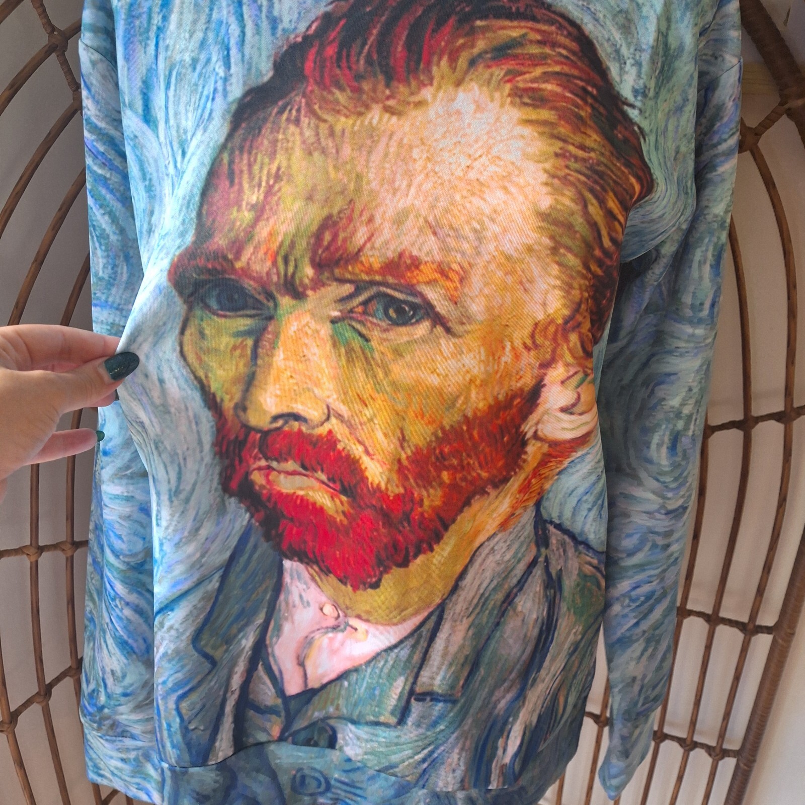 MR 1991 INC & MISS GO Vincent Van Gogh Art Face Print… - Gem