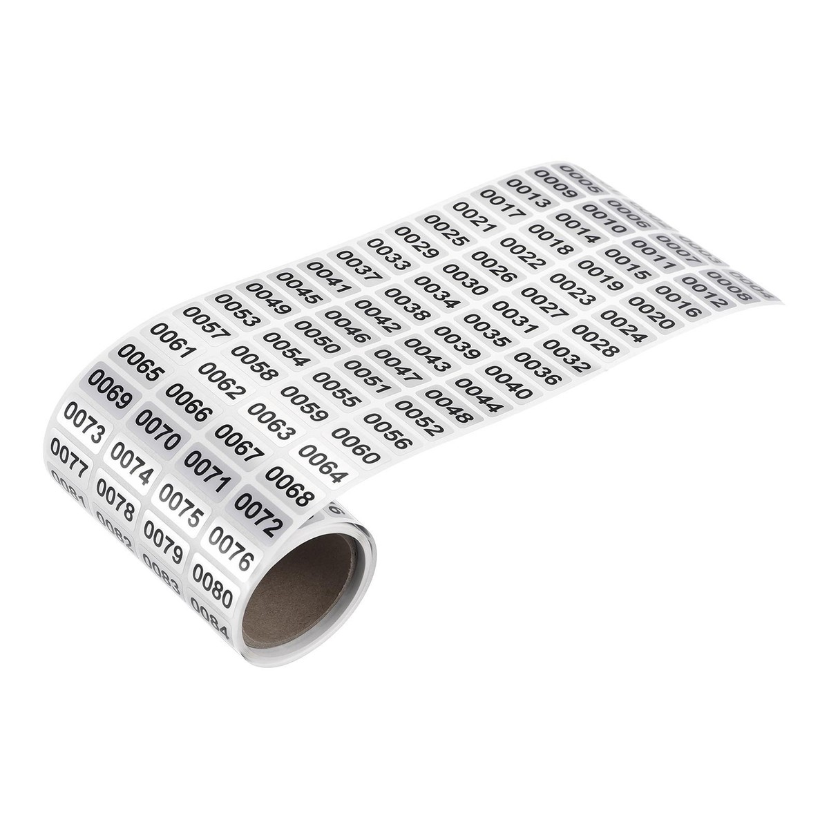 Number Labels Donation Identification Number (DIN) Labels Gloss