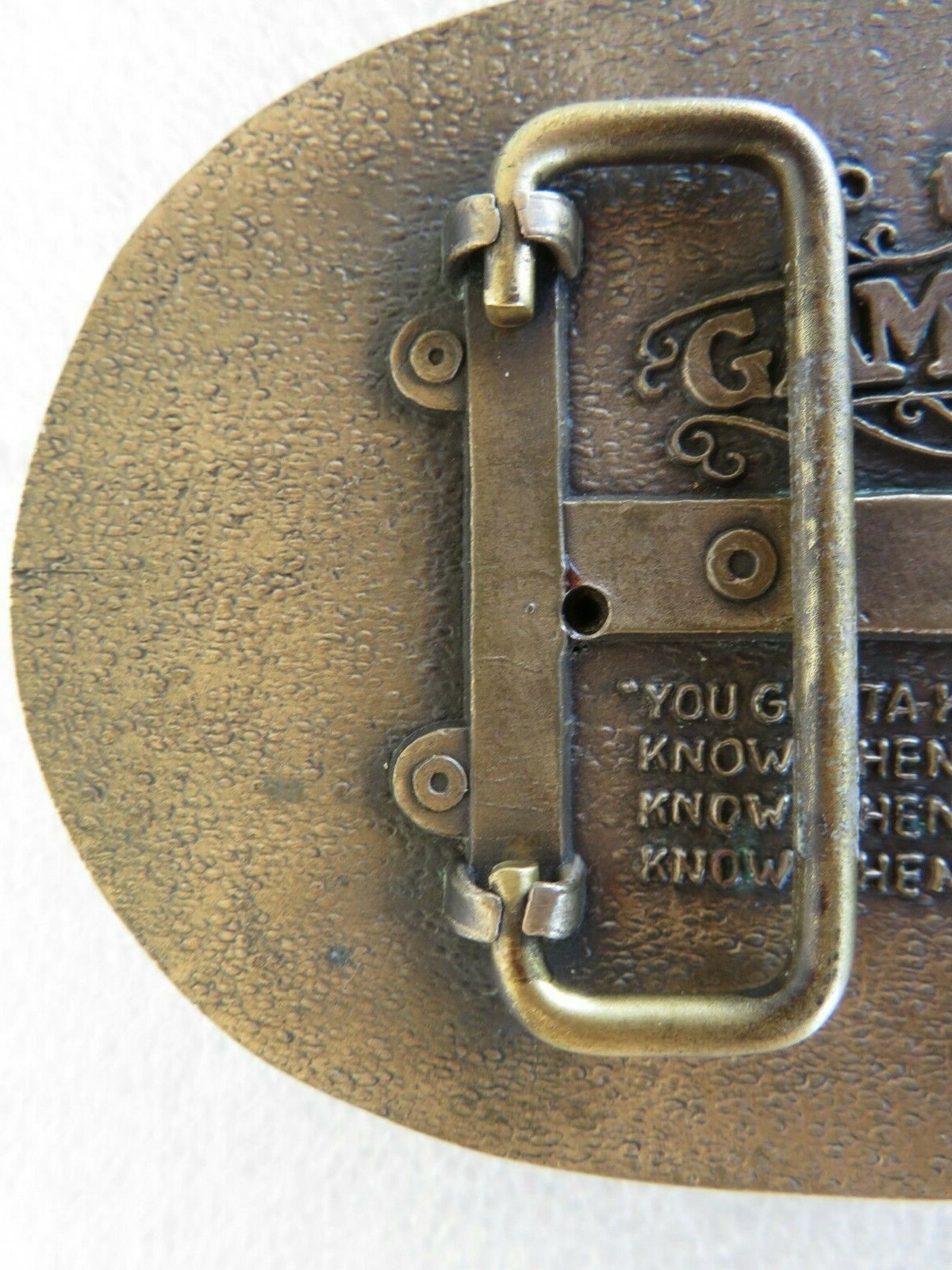 Kenny Rogers The Gambler Belt Buckle With Spinning Spur Brass | eBay