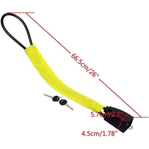 Safety Anti theft Steering Wheel Lock Retractable Steel Cable for Car ...