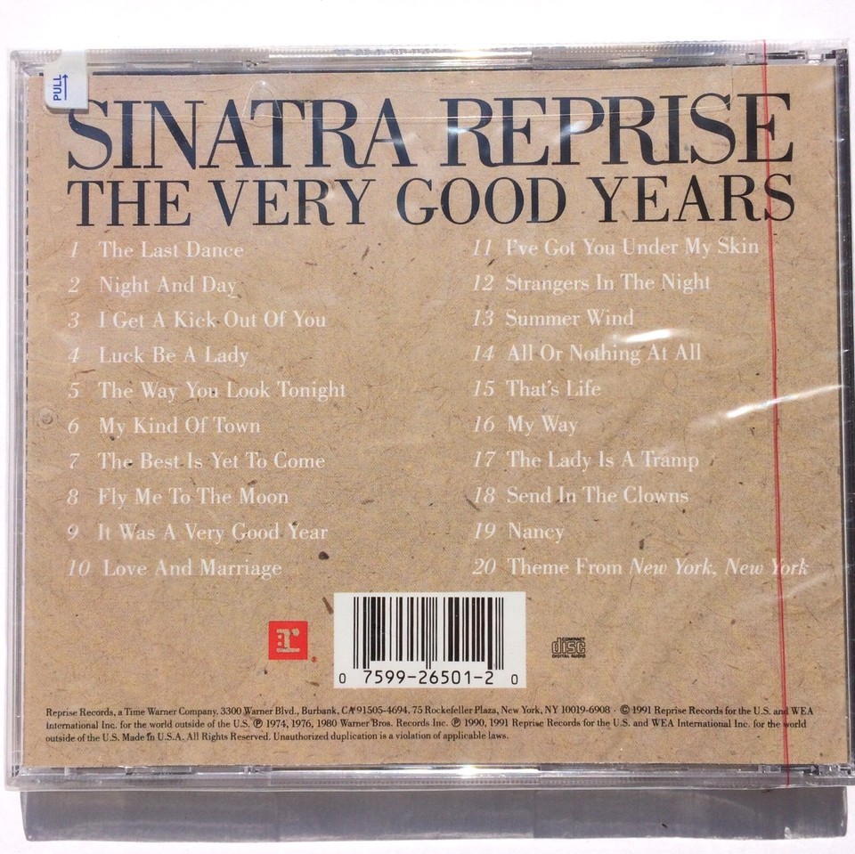 Sinatra Reprise The Very Good Years Frank Sinatra CD 1991 UPC ...