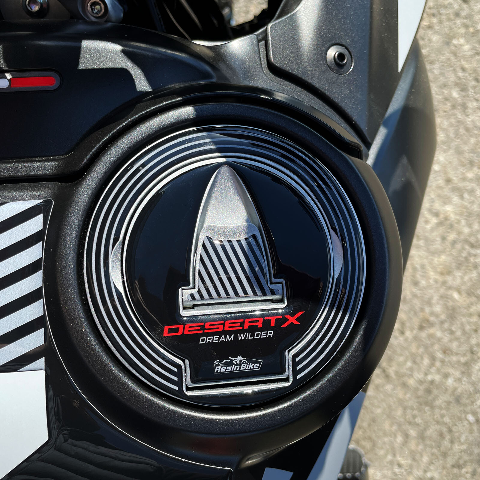 Stickers Resin 3D Motorcycle Fuel Cap Compatible Ducati Desert X R22 ...