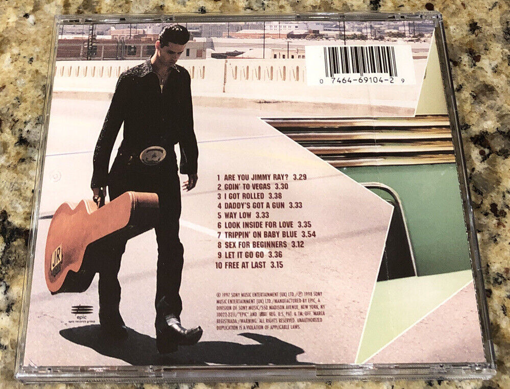 JIMMY RAY- Self Titled CD. Epic Records EK 69104 JIMMY RAY- Self Titled CD. Epic Records EK 69104