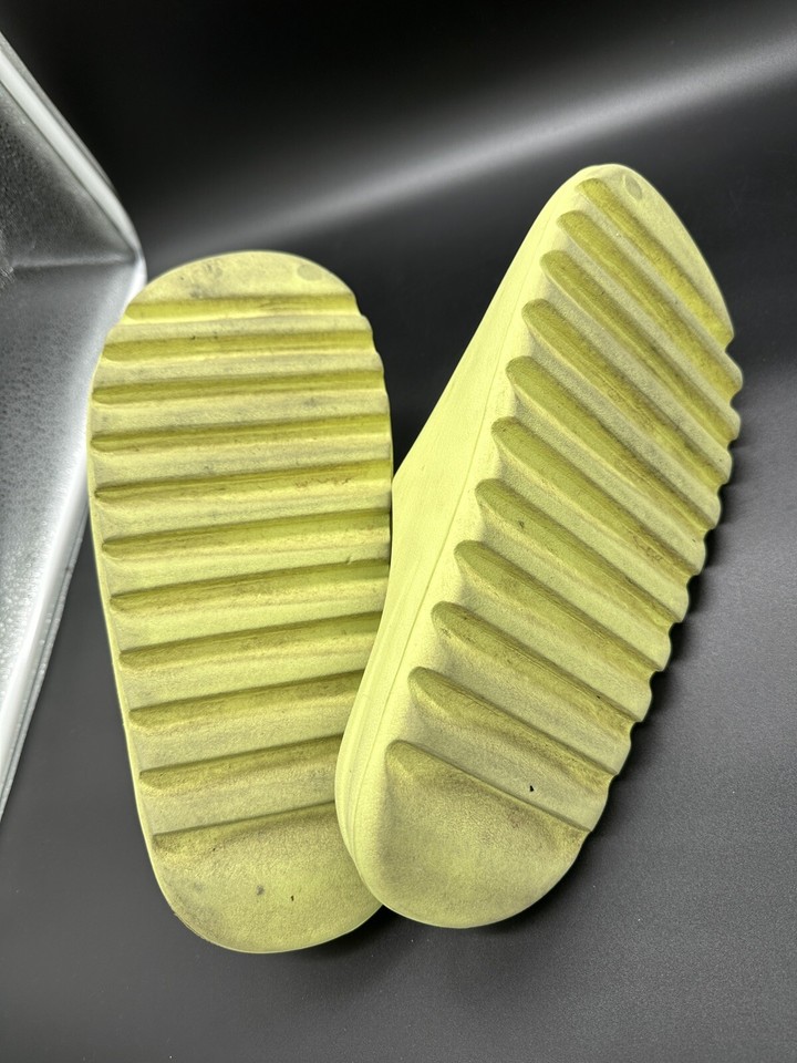 Adidas Yeezy Slide Glow Green - 47 (EU) US 12 Kanye West Slippers Flip ...
