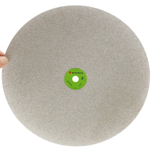 Grit 100 Diamond coated 16" inch Flat Lap wheel Lapidary lapping ...