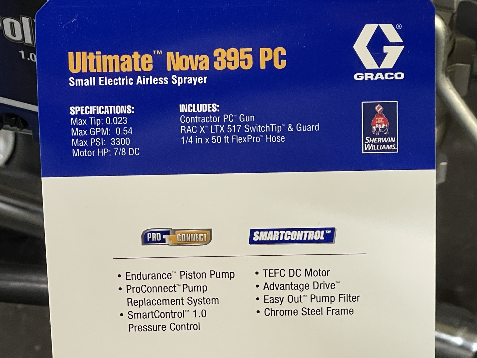 Graco Ultimate NOVA 395 PC Hi-Boy Airless Sprayer (826239) for sale ...