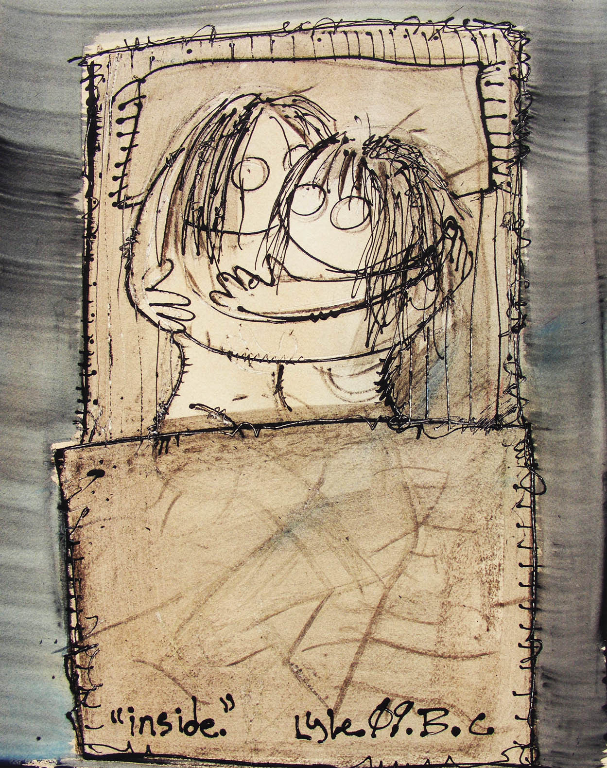 LYLE SCHULTZ • Giclee Print #8 of 9 • 18"x 24" • "INSIDE" Sexy cuddling ...