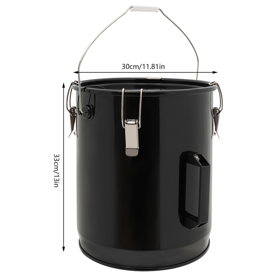 Grease Disposal Bucket 6 Gallon Oil Disposal Transport Container Grease ...