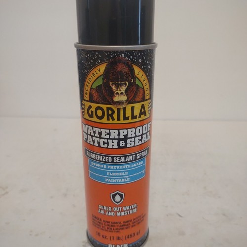 Gorilla Glue Black Waterproof Patch & Seal Spray Sealant, 16 Ounce Can ...