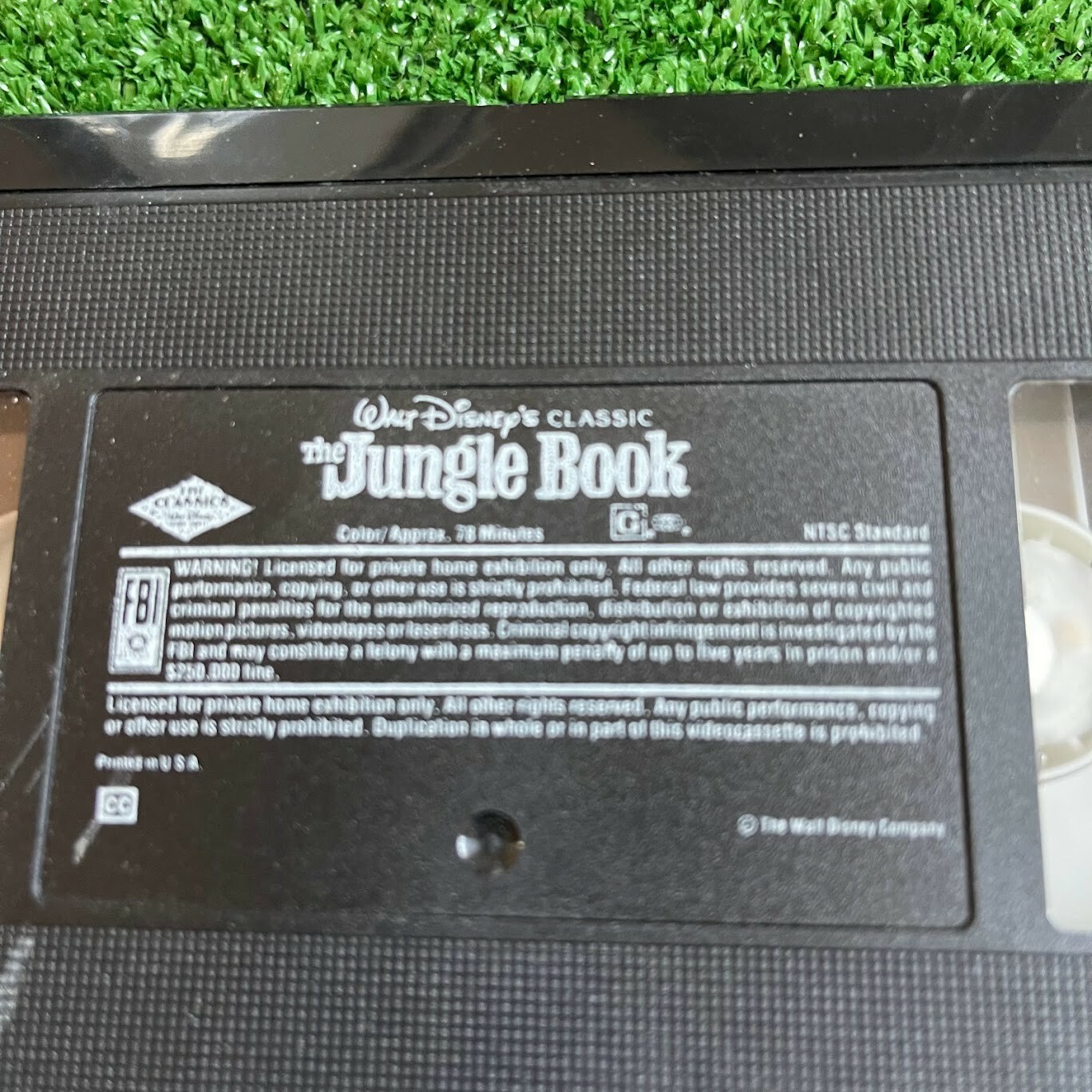 The Jungle Book Disney Classic Black Diamond Collection VHS Tested ...