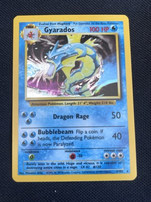 Pokémon TCG Gyarados Base Set 6/102 Holo Unlimited Holo Rare | eBay UK
