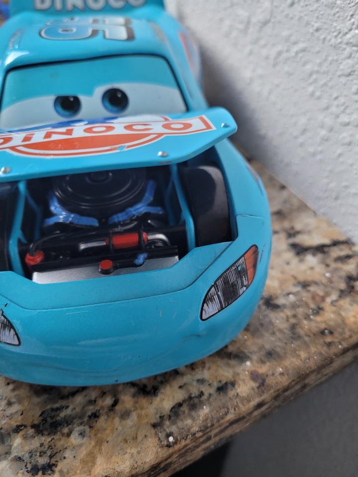 Jada Toys Disney Pixar Cars Dinoco Blue Lightning McQueen 1/24 Scale ...