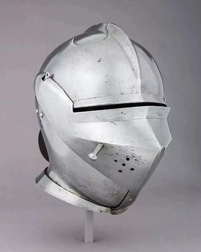 Medieval Italian Close Armet Helmet Knight Visor Helmet 18 Gauge ...