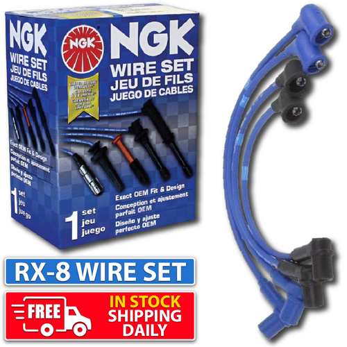 RC-ZE81 Silicon Spark Plug Ignition Lead Cable Wire Set 1.3L 13B-MSP ...