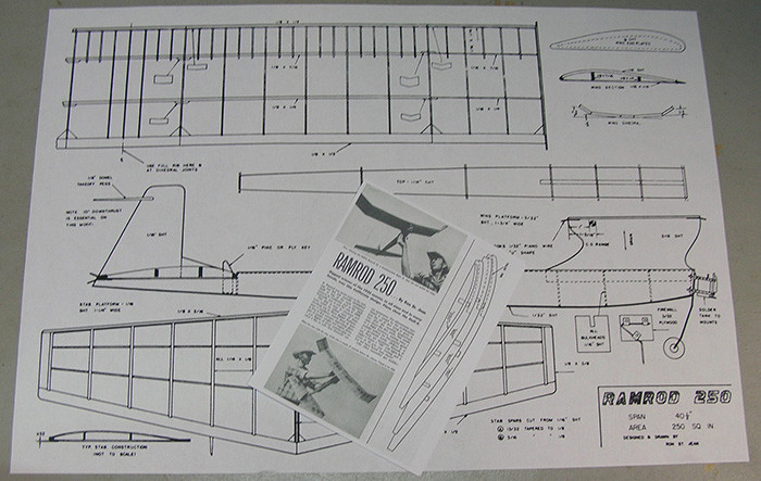 Model Airplane Plans (FF): Ramrod 250 40½" Wingspan for 1/2A by Ron St ...