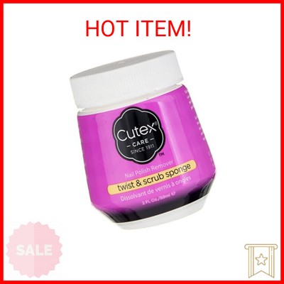 Cutex Nail Polish Remover Twist & Scrub Sponge 1.75 oz - 2 Pack | eBay