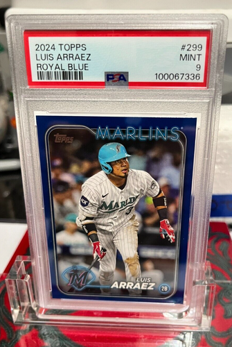 2024 Topps Luis Arraez #299 Royal Blue Miami Marlins PSA 9 Mint | eBay