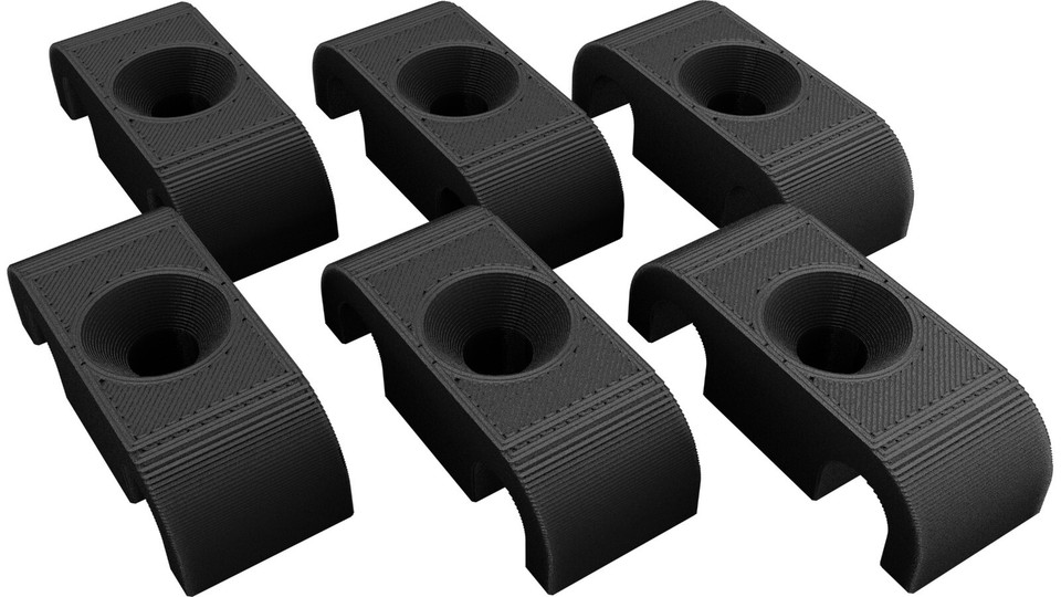 Dual Line Clamps for 2) 1/4" (0.25")/6.35mm Lines - Set of 6 with ...