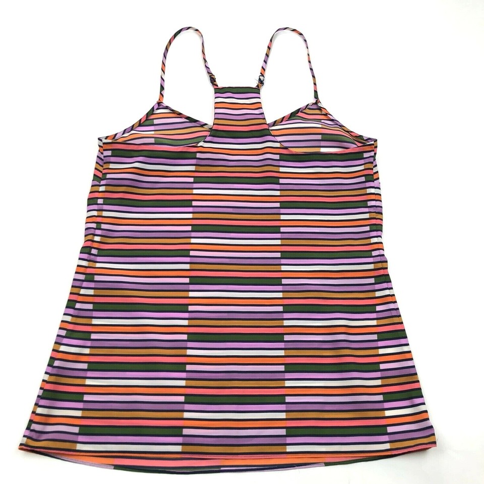 J. Crew Womens Size 0 Tank Top Multicolor Stripe Spaghetti Strap ...