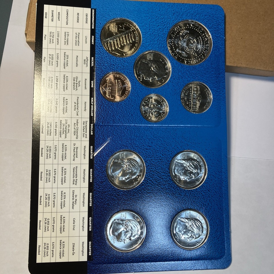 2024 US United States Mint Uncirculated Coin Set OGP 20 Coins | eBay
