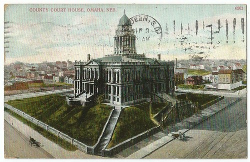 Omaha Nebraska NE ~ 1885 Douglas County Courthouse ~ 1907 Postcard | eBay