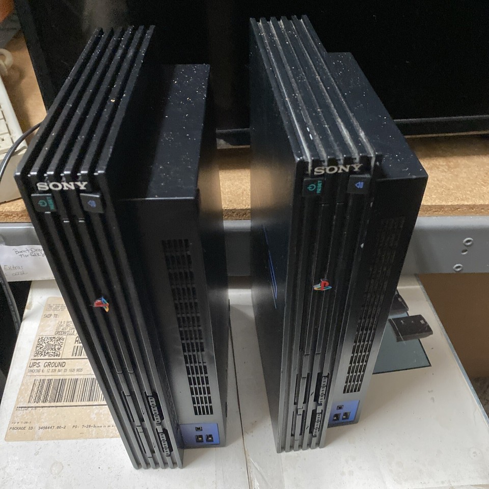 3X Sony PlayStation 2 Fat PS2 Black SCPH-39001 - For Parts or Repair | eBay