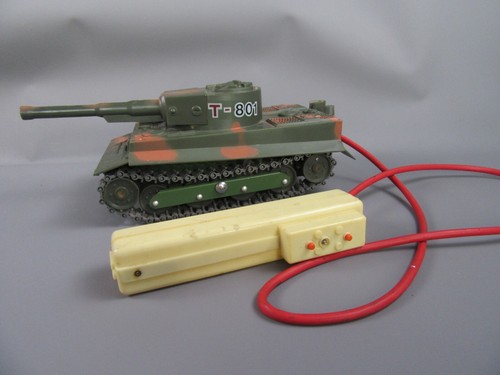 A701 Vintage 1970 CLIM Spain Tank T-801 Tiger Char Toy Plastic Remote ...