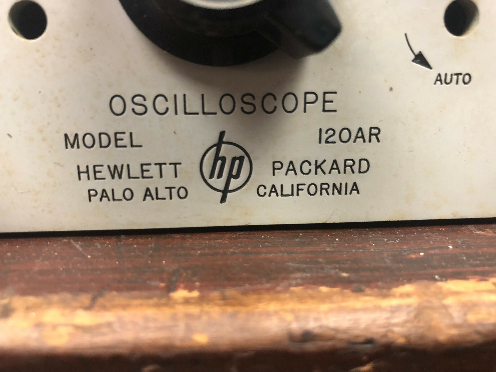 Vintage HP Hewlett Packard Oscilloscope Model 120 AR Rack Mount | eBay