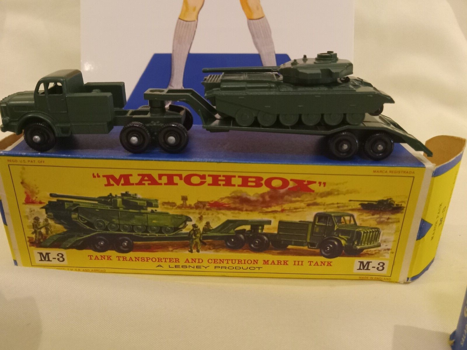 3 Matchbox Lesney Army/Military Vehicles w/Original Boxes #49, #67 & M ...