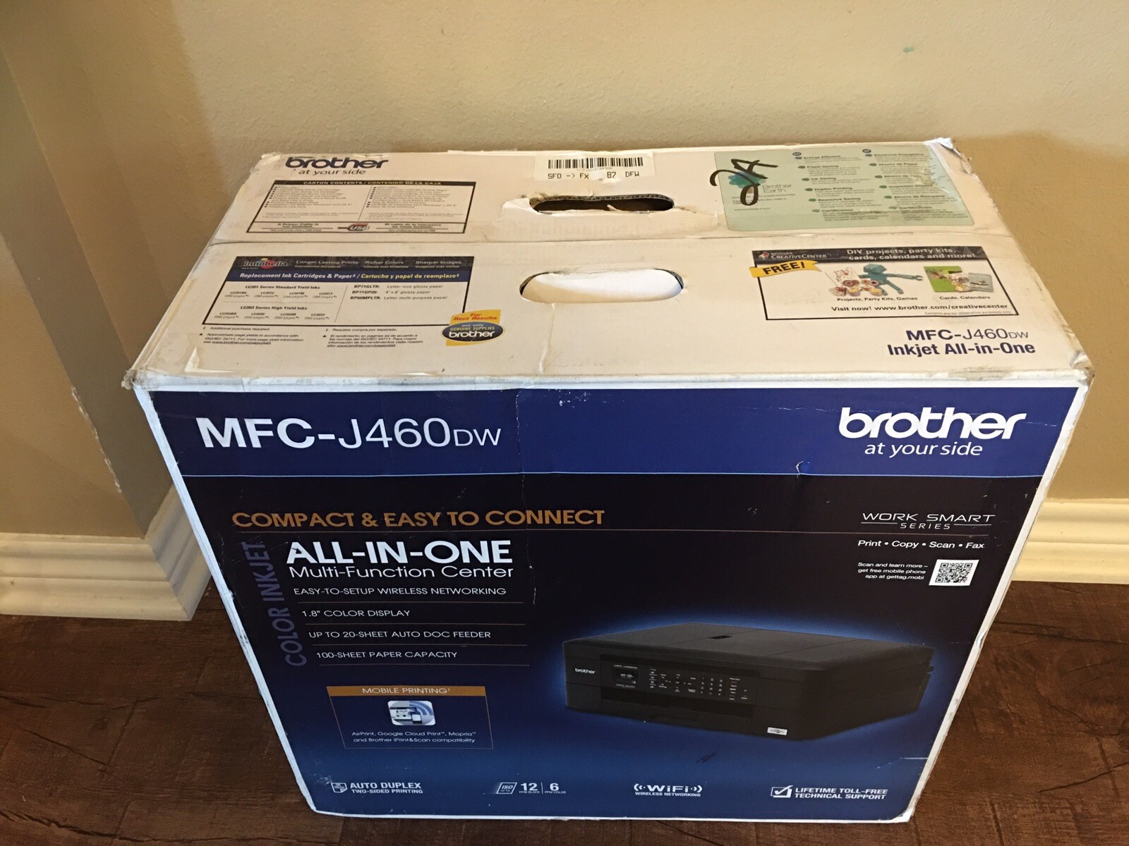 Brother MFC-J460DW All-in-One Inkjet Printer New 12502640677| eBay