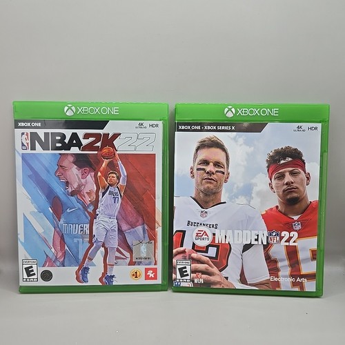 Lot Of (2) Xbox One Sports Games- NBA 2K22, Madden NFL 22 (Also Series ...