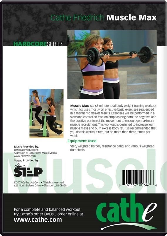 Cathe Friedrich Hardcore Series MUSCLE MAX Workout (DVD 2005 ) New/Sealed | eBay