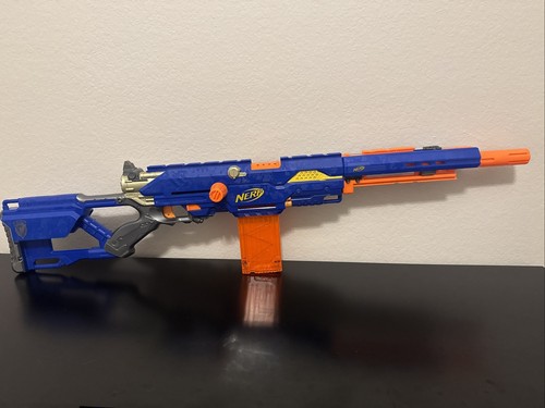 Nerf N-Strike Longstrike CS-6 Dart Blaster - Includes Barrel & Magazine ...