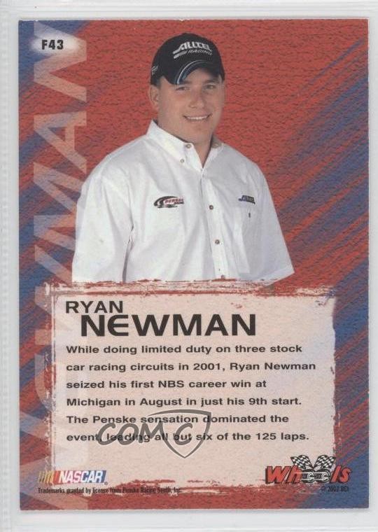 2002 Wheels High Gear First Gear Ryan Newman #F43 | eBay