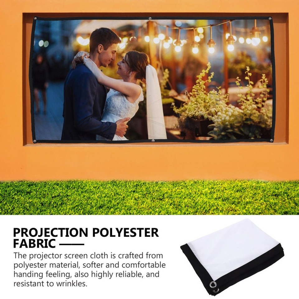 Portable Projection Screen Office Outdoor Movie Projector Foldable ...